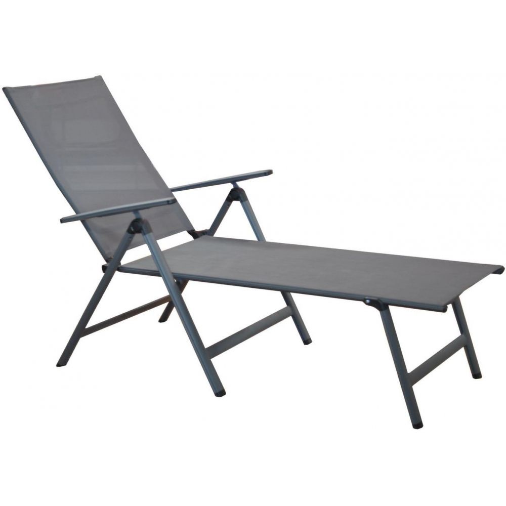 Transat pliant en aluminium ciro gris Proloisirs | La Redoute