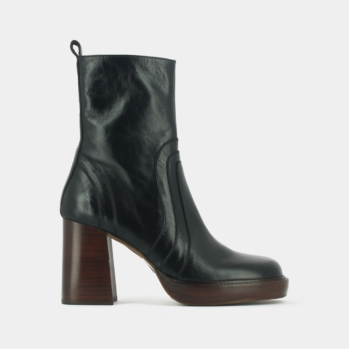 Bottines à talons brise, cuir vieilli Jonak | La Redoute