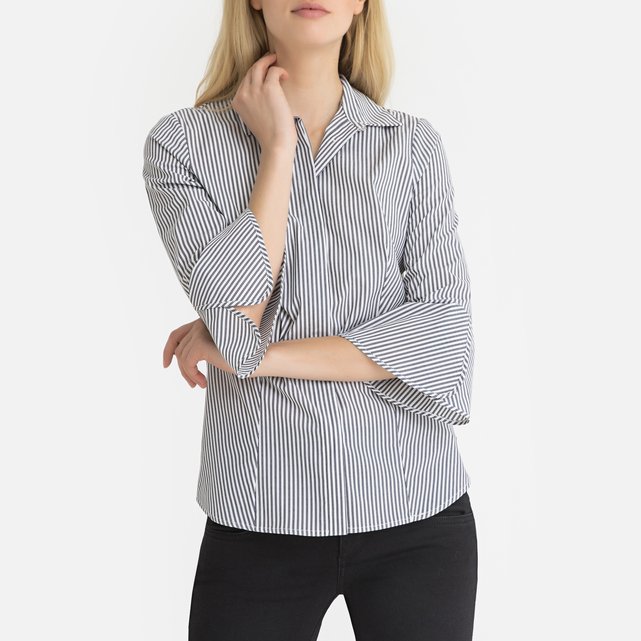 Taillierte Bluse Mit Langen ärmeln Blau Weiss Liu Jo La Redoute