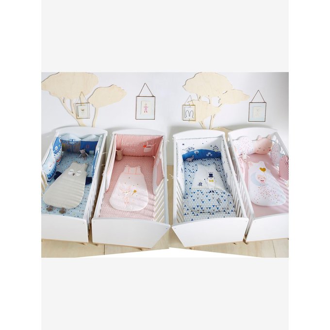Tour De Lit Modulable Thème Catalune Rose Imprimé Vertbaudet La Redoute