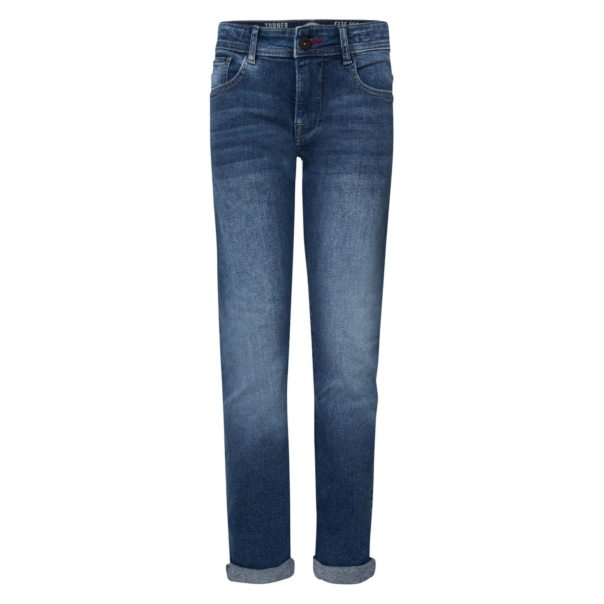 Jean coupe fuselée et droite turner sequim bleu blue faded Petrol ...