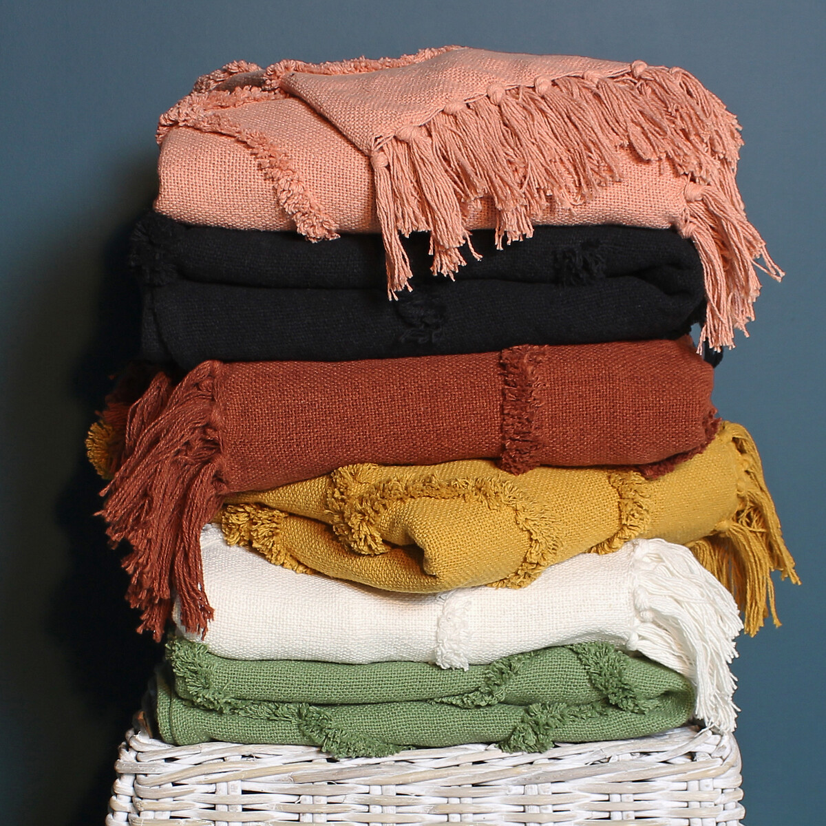 Tassled cotton tufted design throw So'home | La Redoute