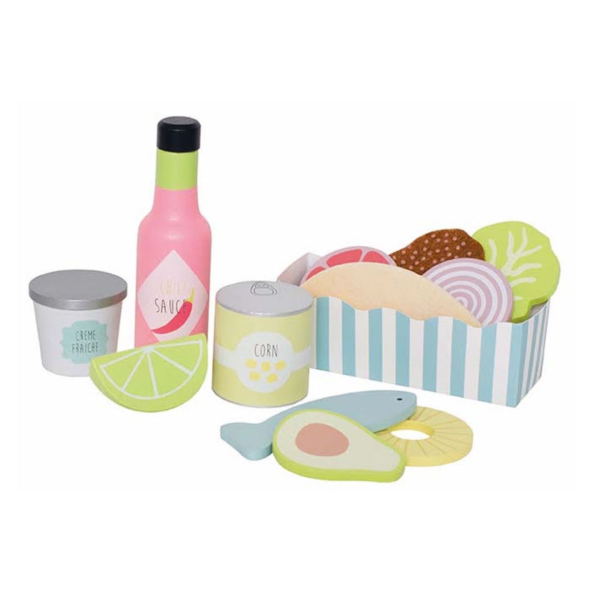 Jouet en bois - dinette - set tacos multicolore Jabadabado | La Redoute