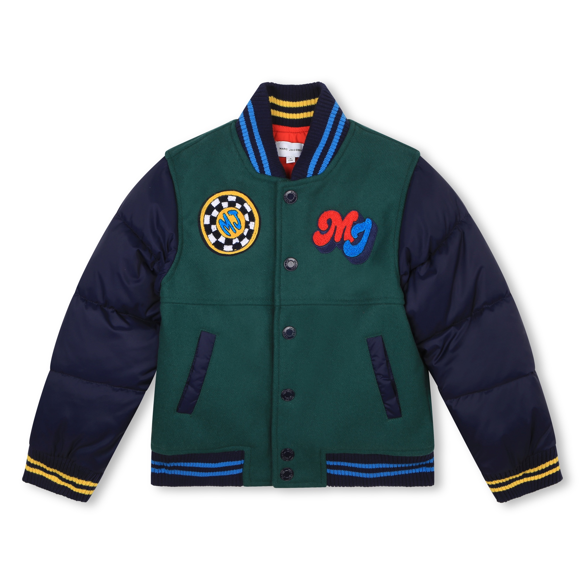 Blouson bicolore en laine black spruce Marc Jacobs | La Redoute