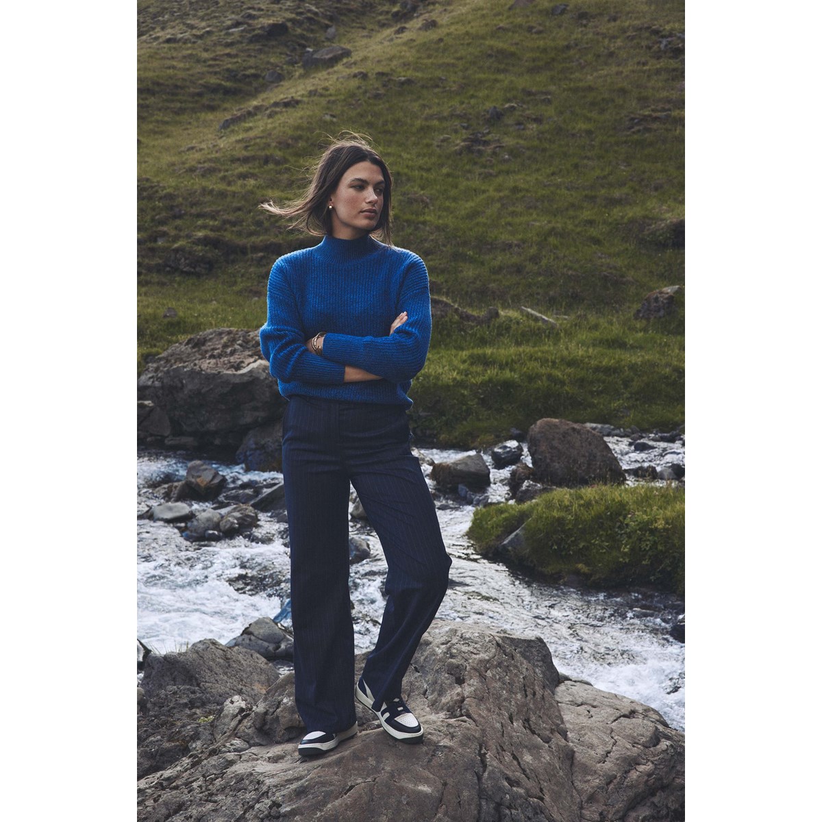 Pantalon layla marine Maison 123 | La Redoute