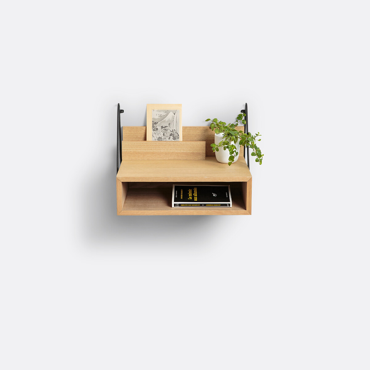 Trigala wall mounted bedside table light oak wood La Redoute Interieurs La Redoute