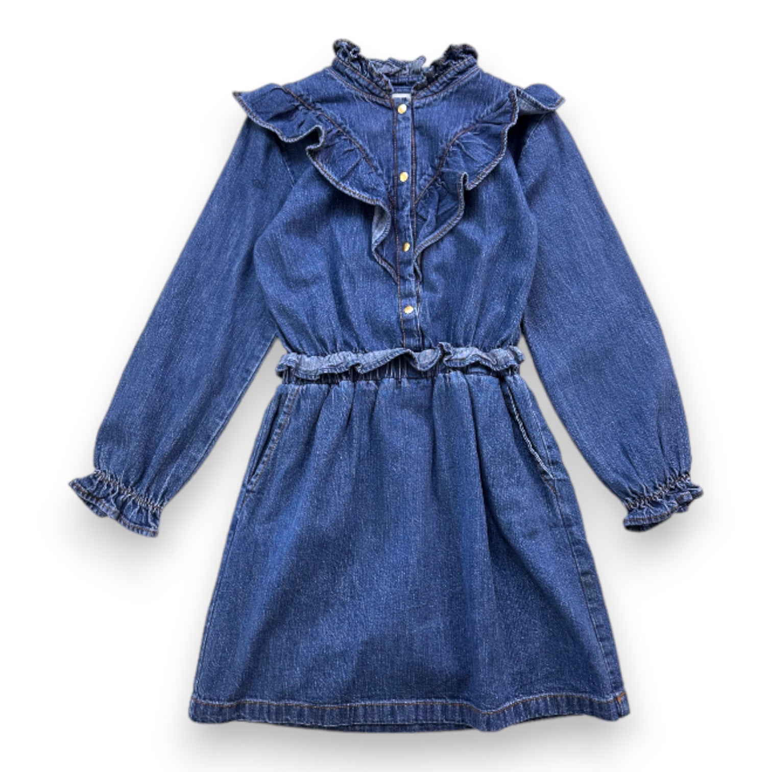 Robe en denim manches longues - très bon état bleu Louis Louise | La ...