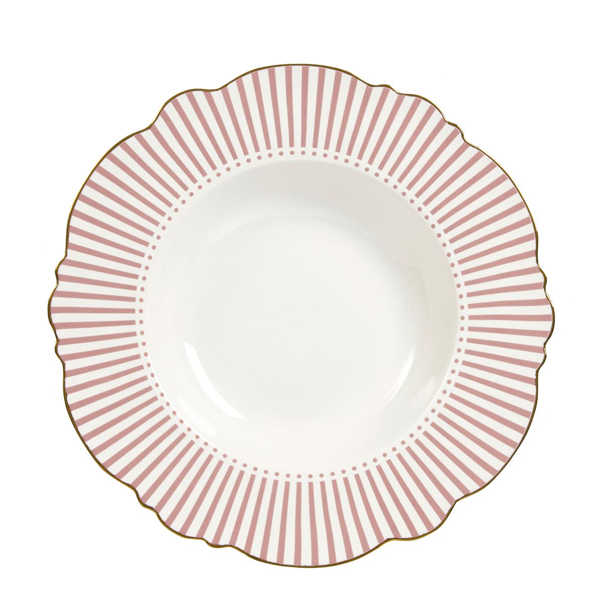 Assiette creuse - rose Couleur rose Mathilde M | La Redoute