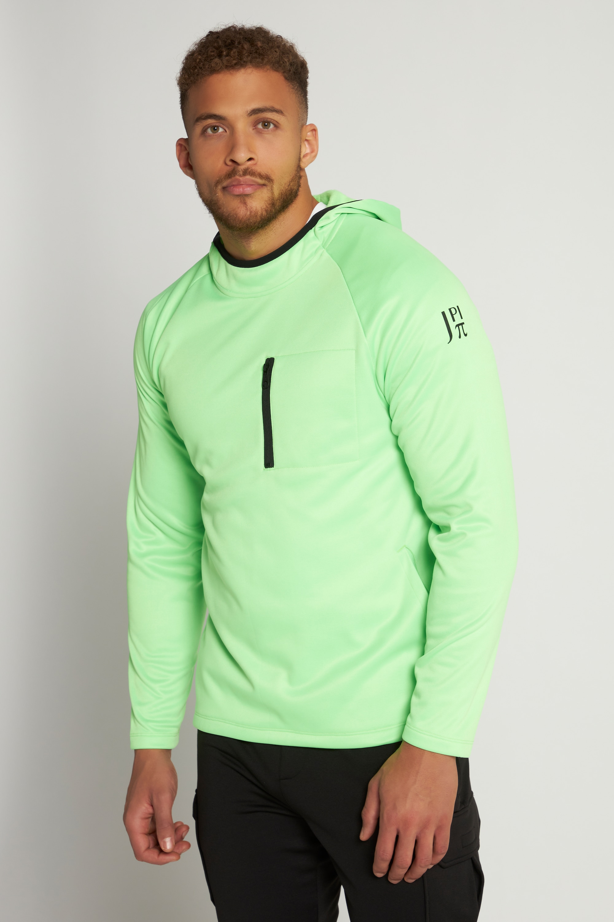 Sweat de fitness jay-pi à capuche et poches, vert fluo Jp1880 | La Redoute