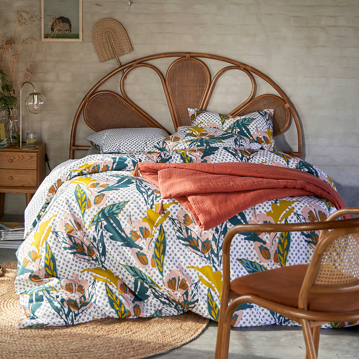 La redoute rattan headboard store