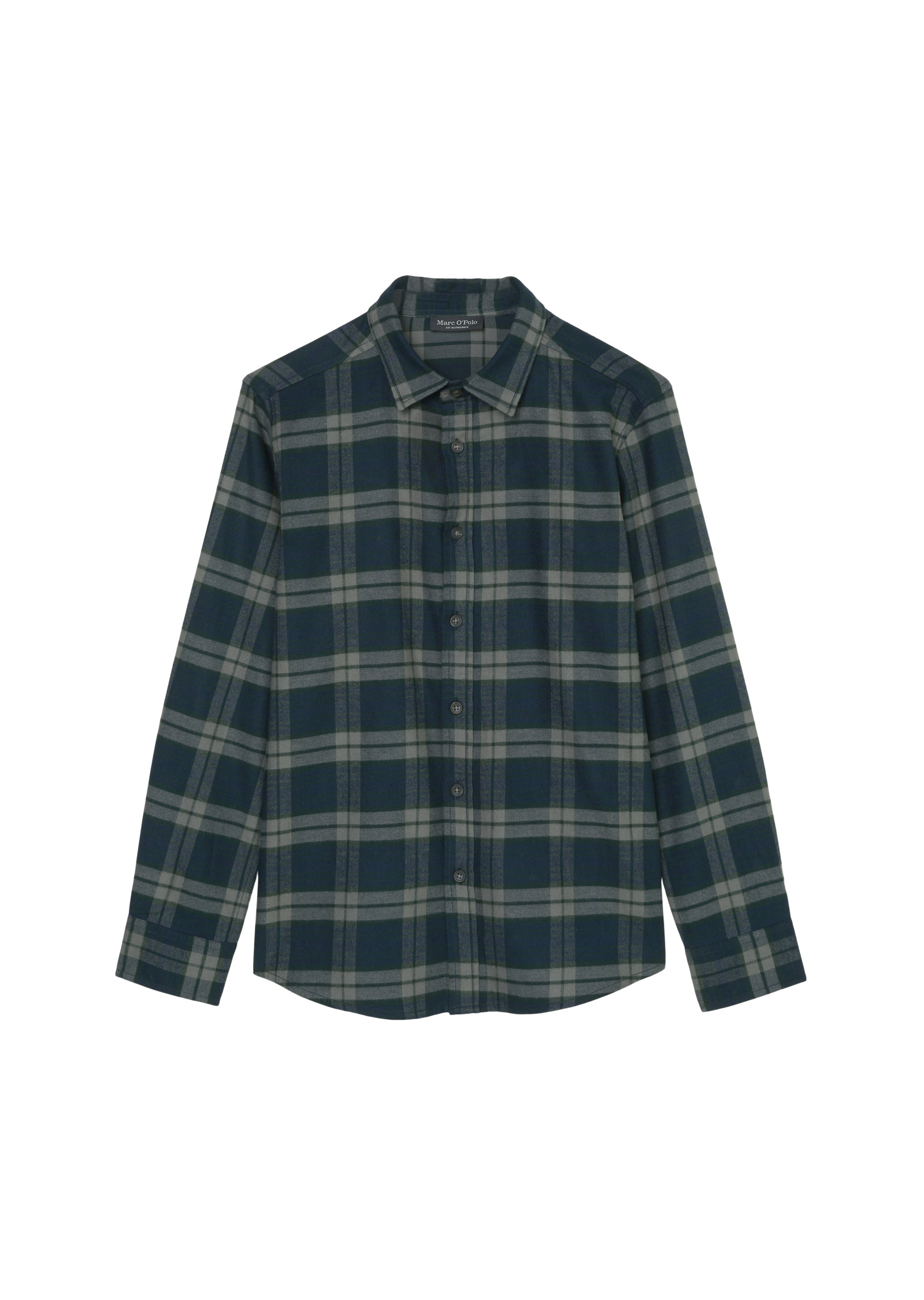 Teens-boys chemise en coton d'aspect flanelle gris Marc O'polo | La Redoute