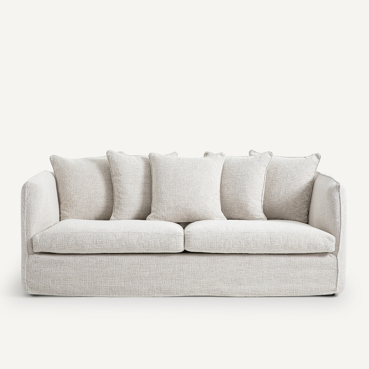 Neo chiquito sofa bed in recycled, textured fabric, ecru, Am.Pm | La ...