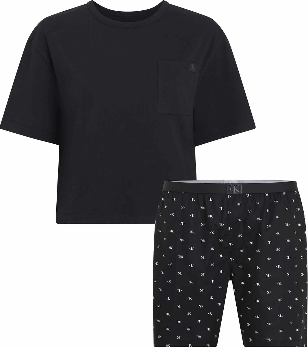 Established short pyjamas, black, Calvin Klein Underwear | La Redoute
