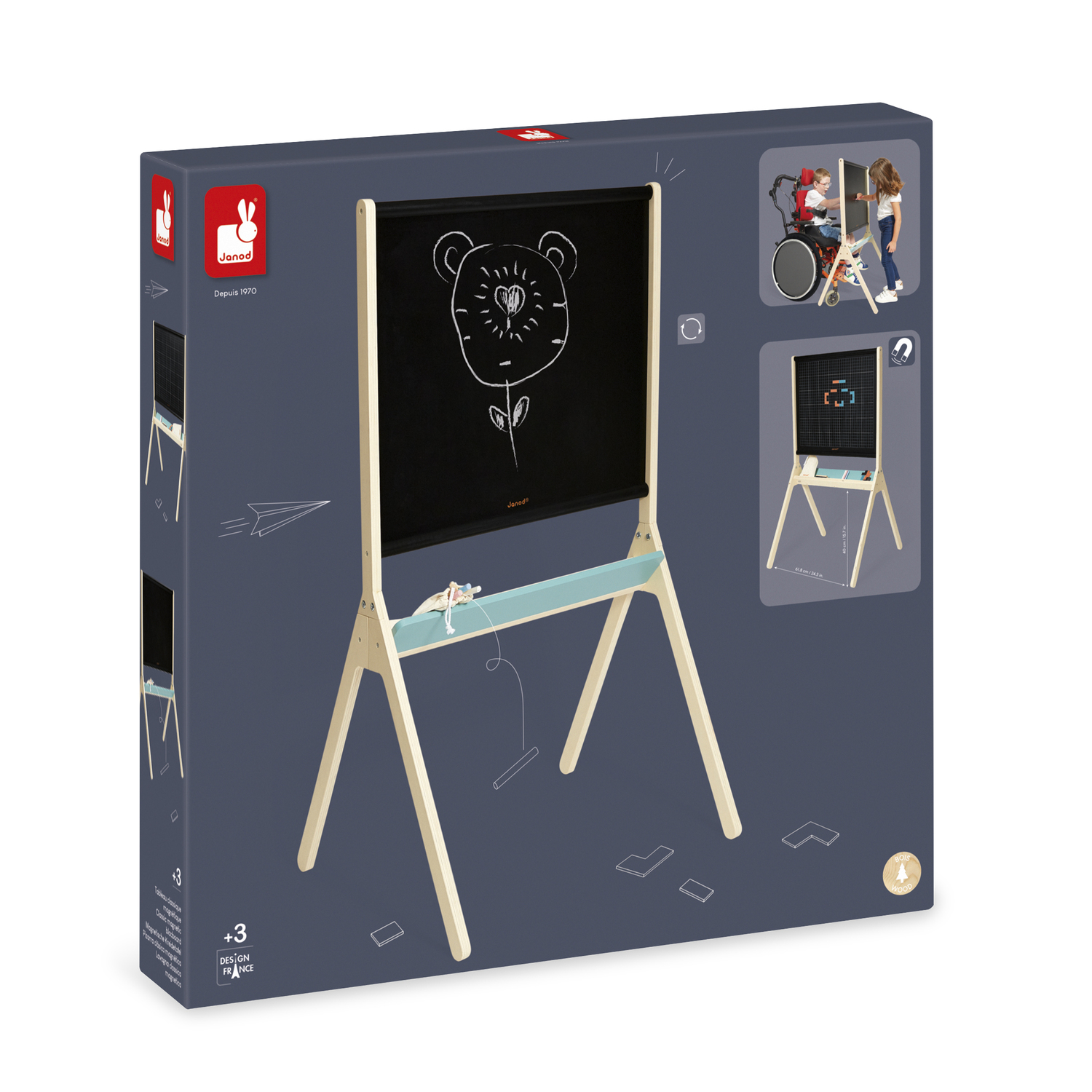 Gamme écriture -tableau classique intérieur en bois - 20 magnets - 3 ...