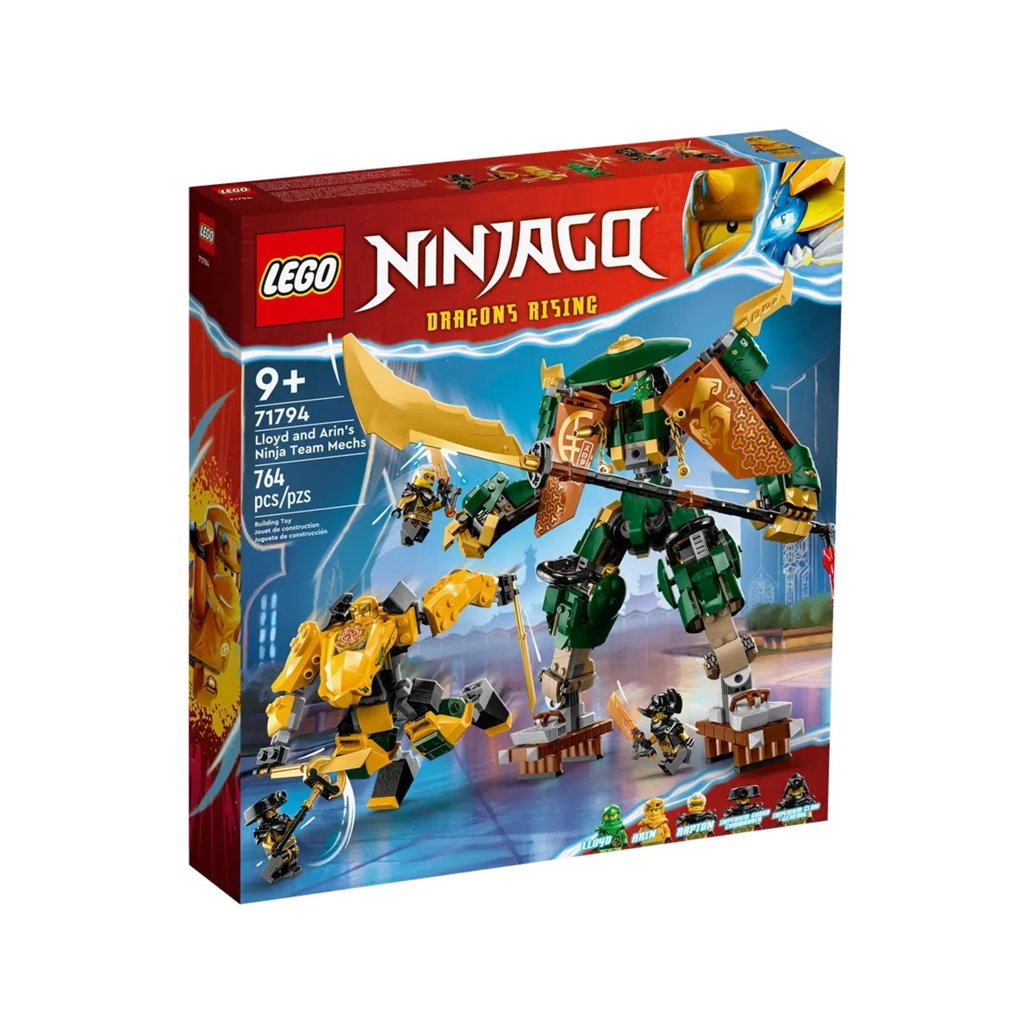L'équipe de robots des ninjas lloyd et arin multicolore Lego | La Redoute
