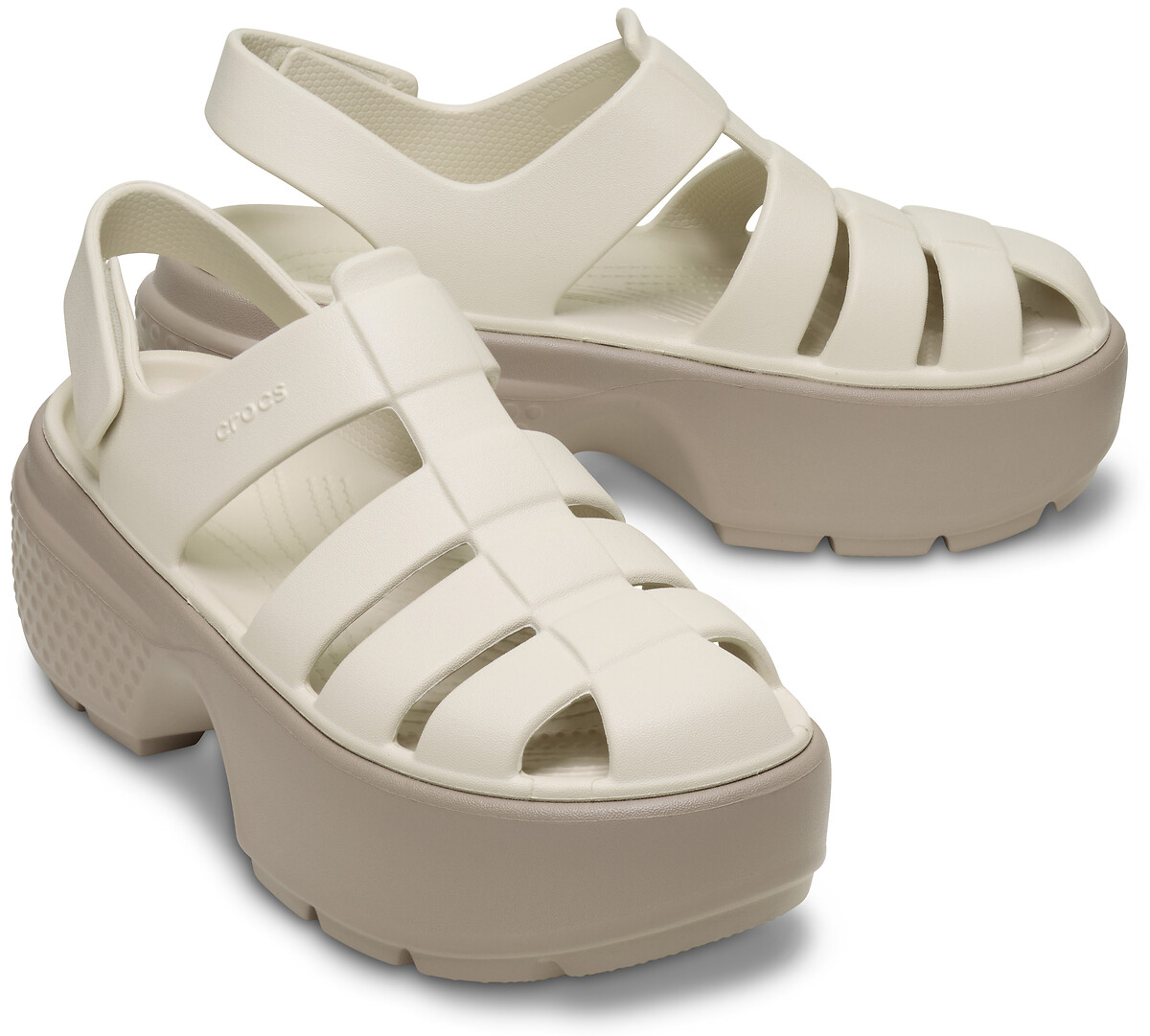 Sandales à plateforme stomp fisherman Crocs ecru | La Redoute