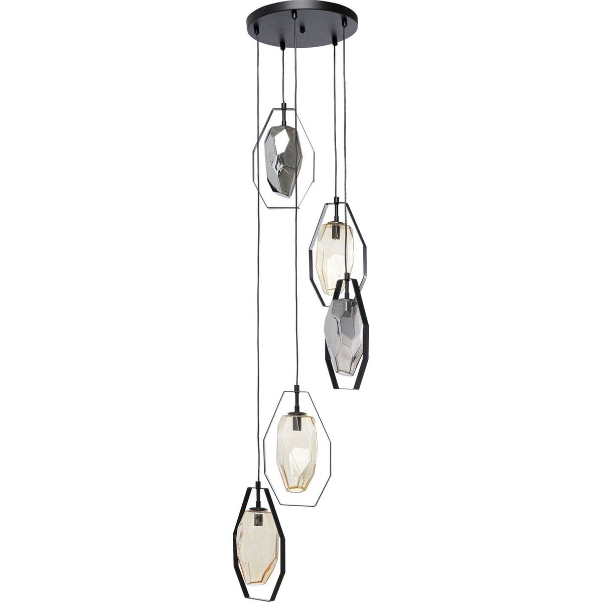 Suspension diamond fever noire 42cm Couleur noir Kare Design | La Redoute