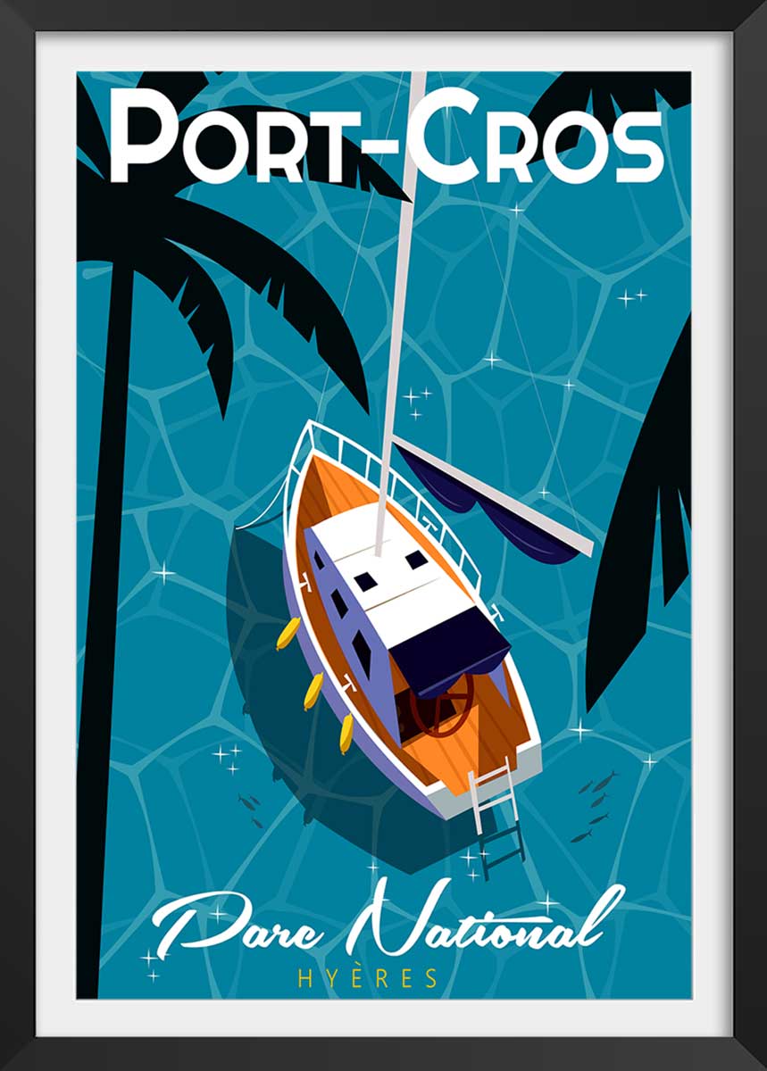 Poster de port cros Hexoa | La Redoute