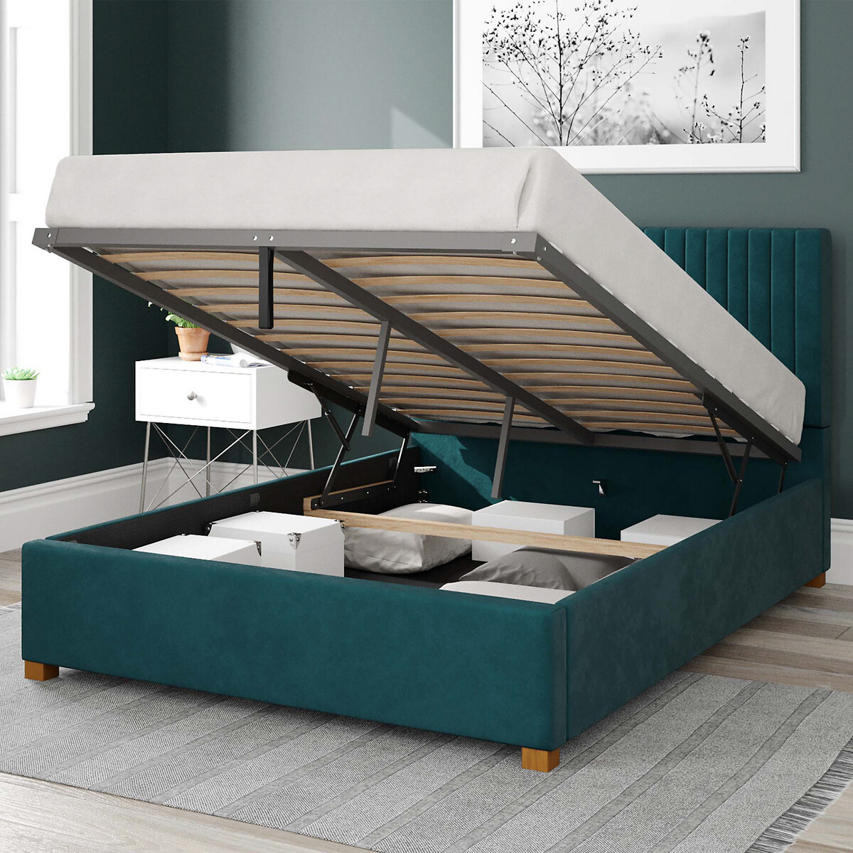 Aspire grant ottoman bed double store