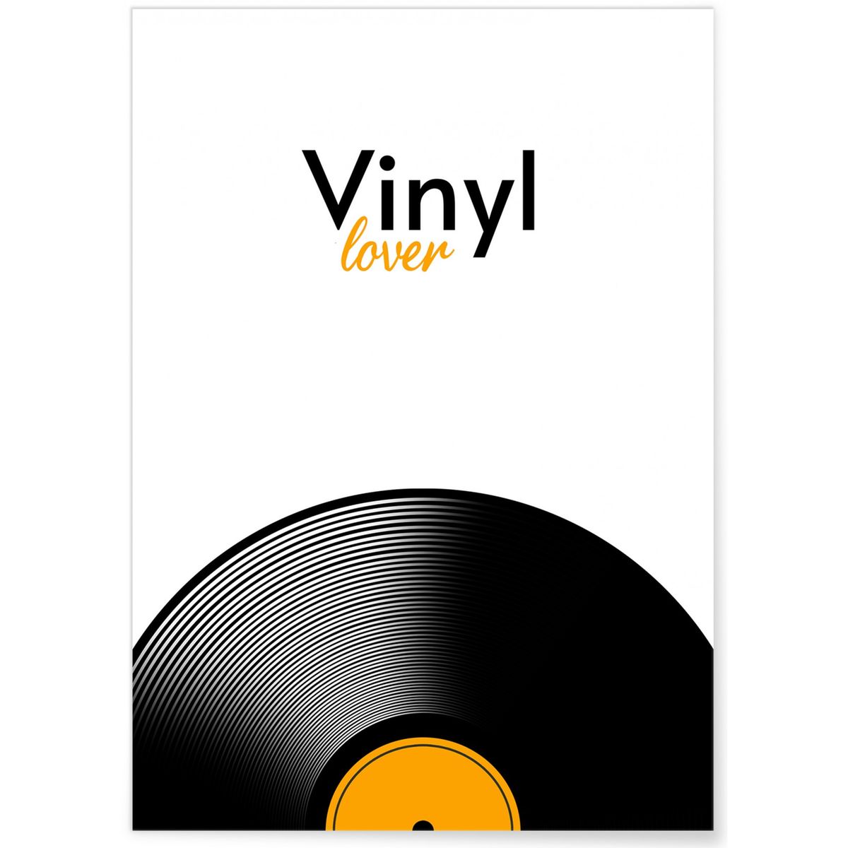 Affiche vinyl lover Couleur multicolore L'afficherie | La Redoute