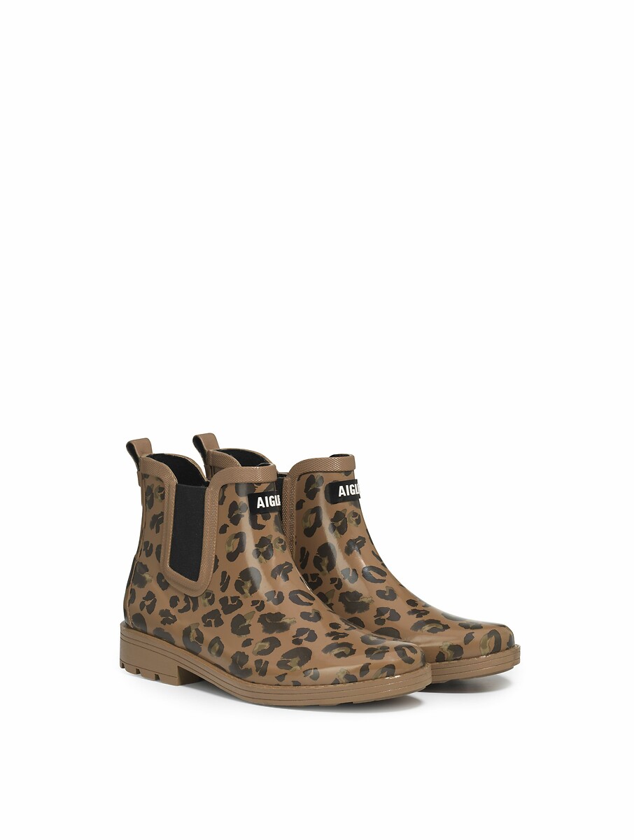 Carville 2 wellies in animal print leopard print Aigle La Redoute