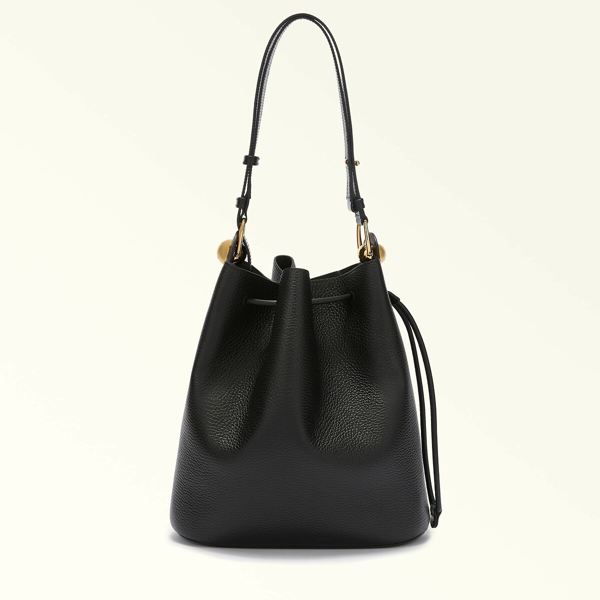 Sac seau en cuir sfera s noir Furla | La Redoute