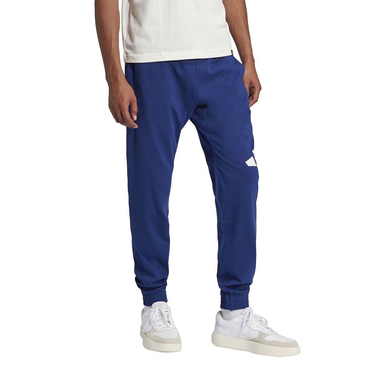 Essential big logo jogging trousers, blue, Adidas Sportswear | La Redoute