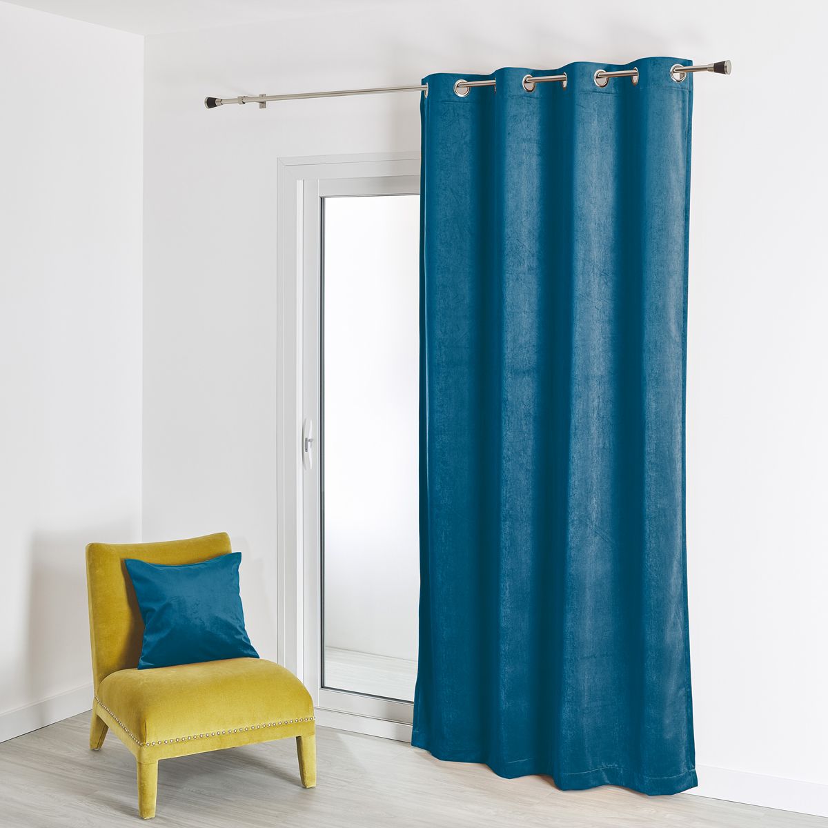 Rideau uni - effet velours coloré Home Maison | La Redoute