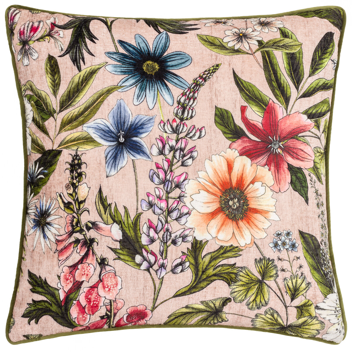 Hidcote manor alma cushion, blush pink, Wylder | La Redoute