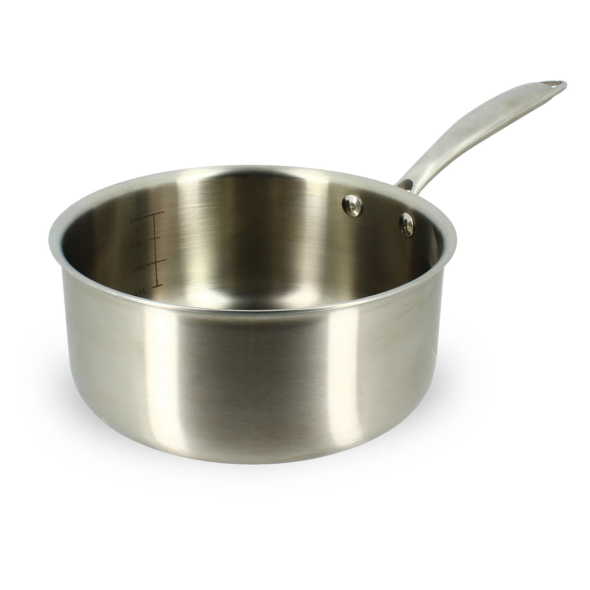 Casserole en acier inoxydable 20cm - compatible induction inox Menastyl ...