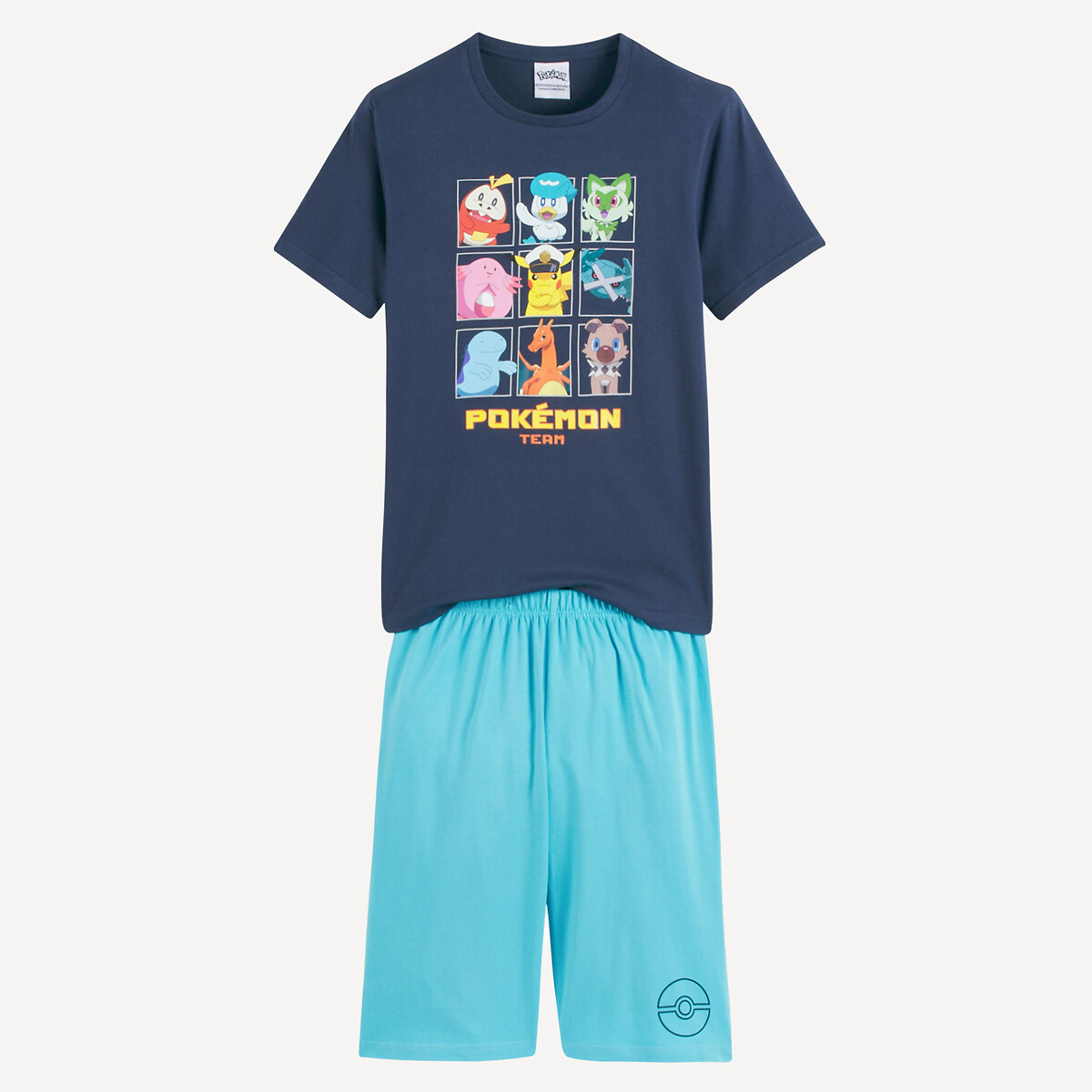 Pyjashort pokémon blauw Pokemon | La Redoute