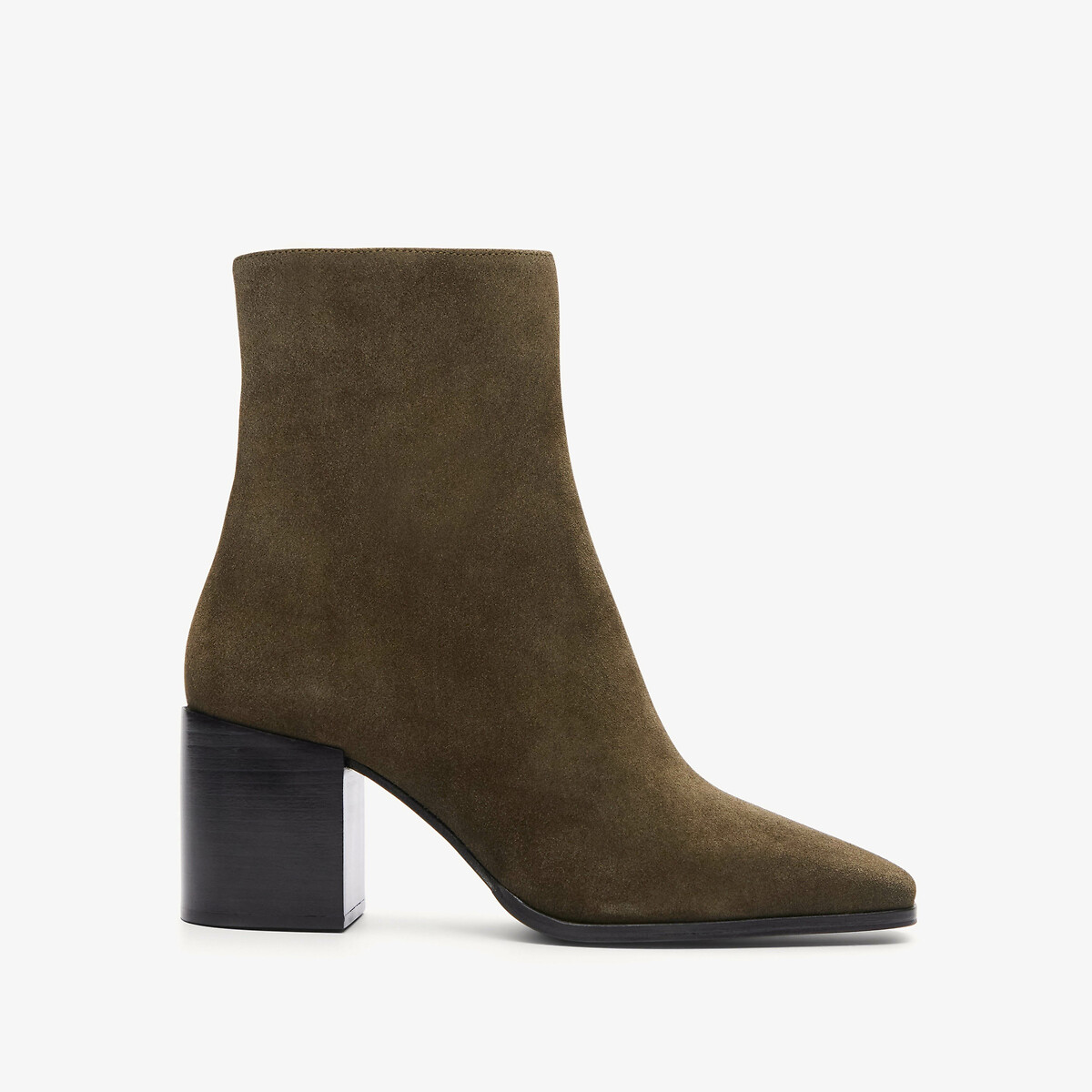 N°670 suede ankle boots, khaki, Rivecour | La Redoute