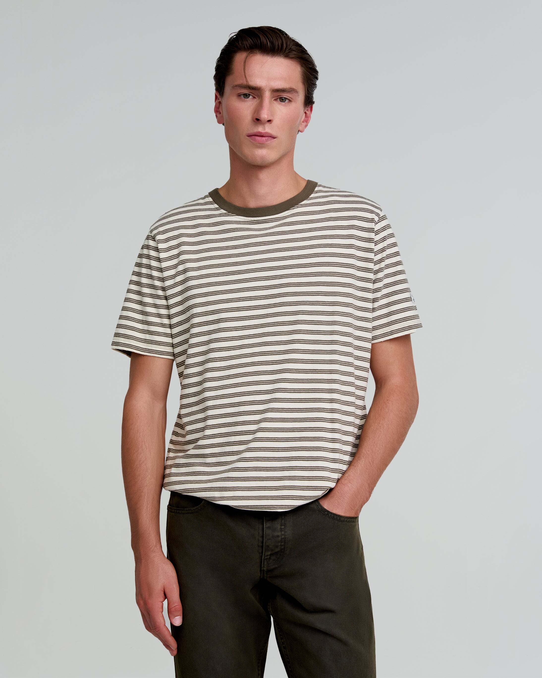 T-shirt à rayures contrastées brown Scalpers | La Redoute