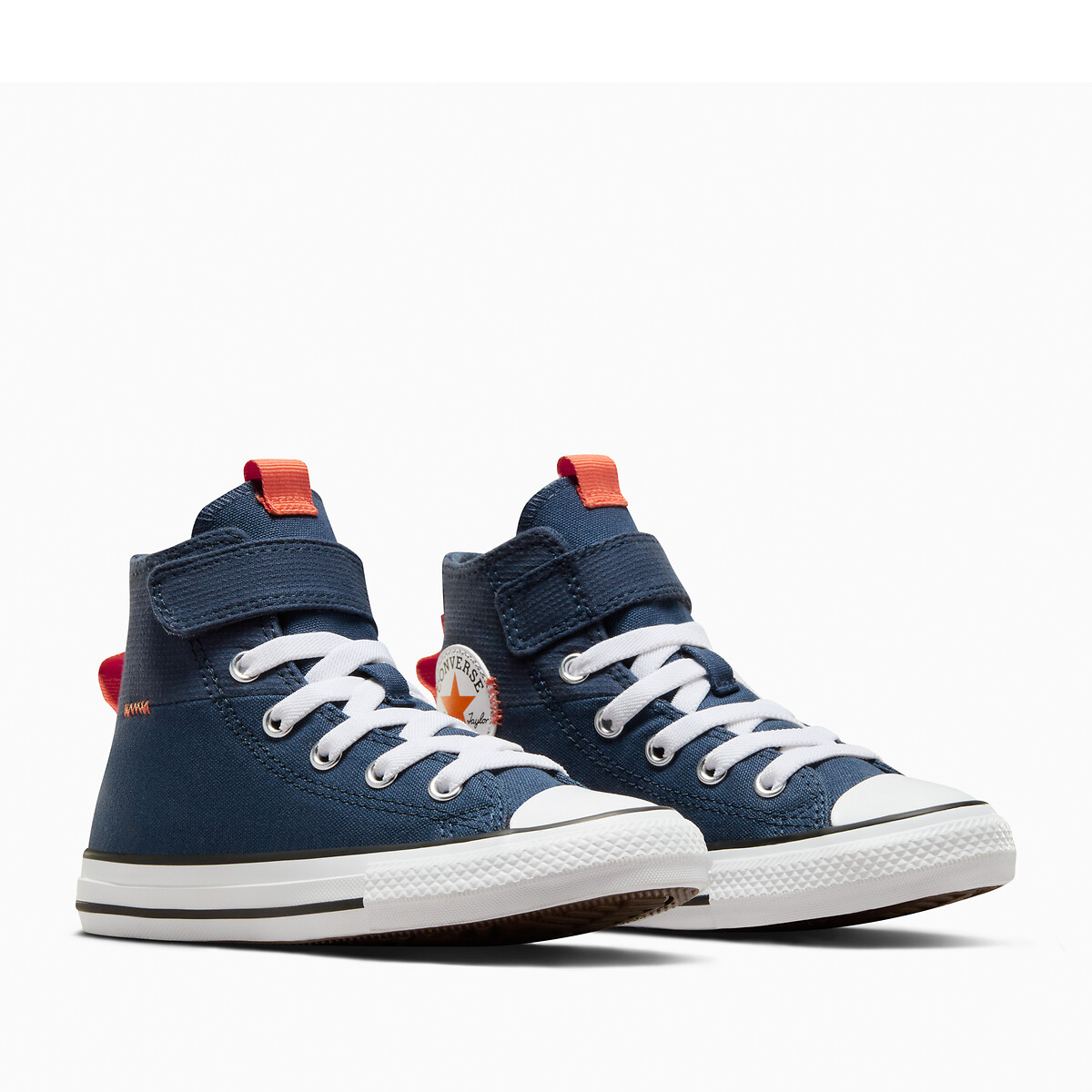 Kids all star 1v hi day trip utility canvas high top trainers, navy ...