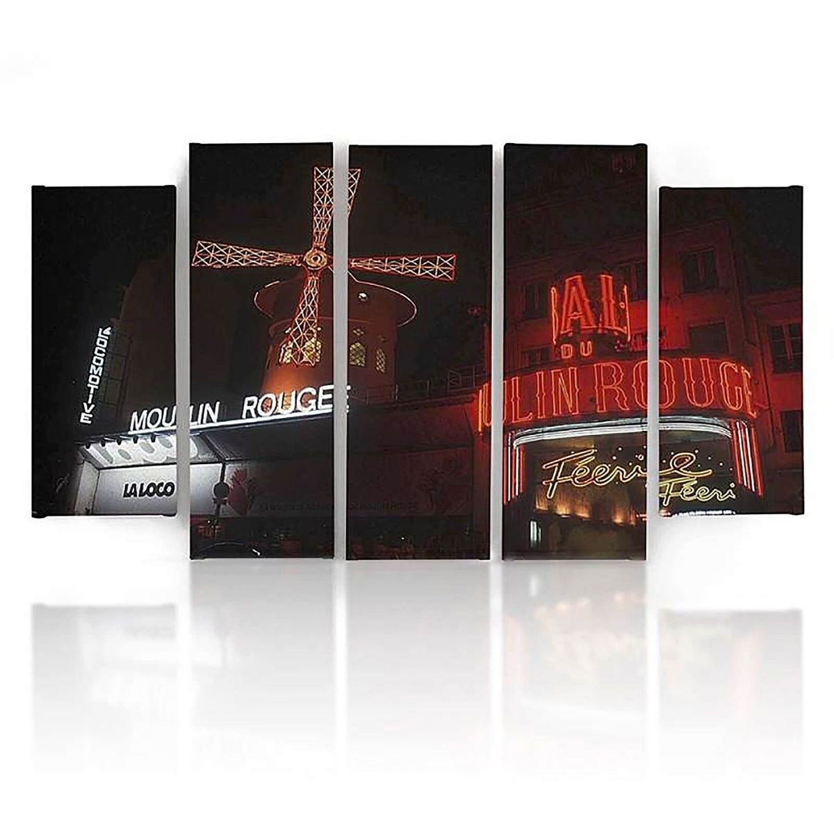 Tableau le moulin Couleur rouge Recollection | La Redoute