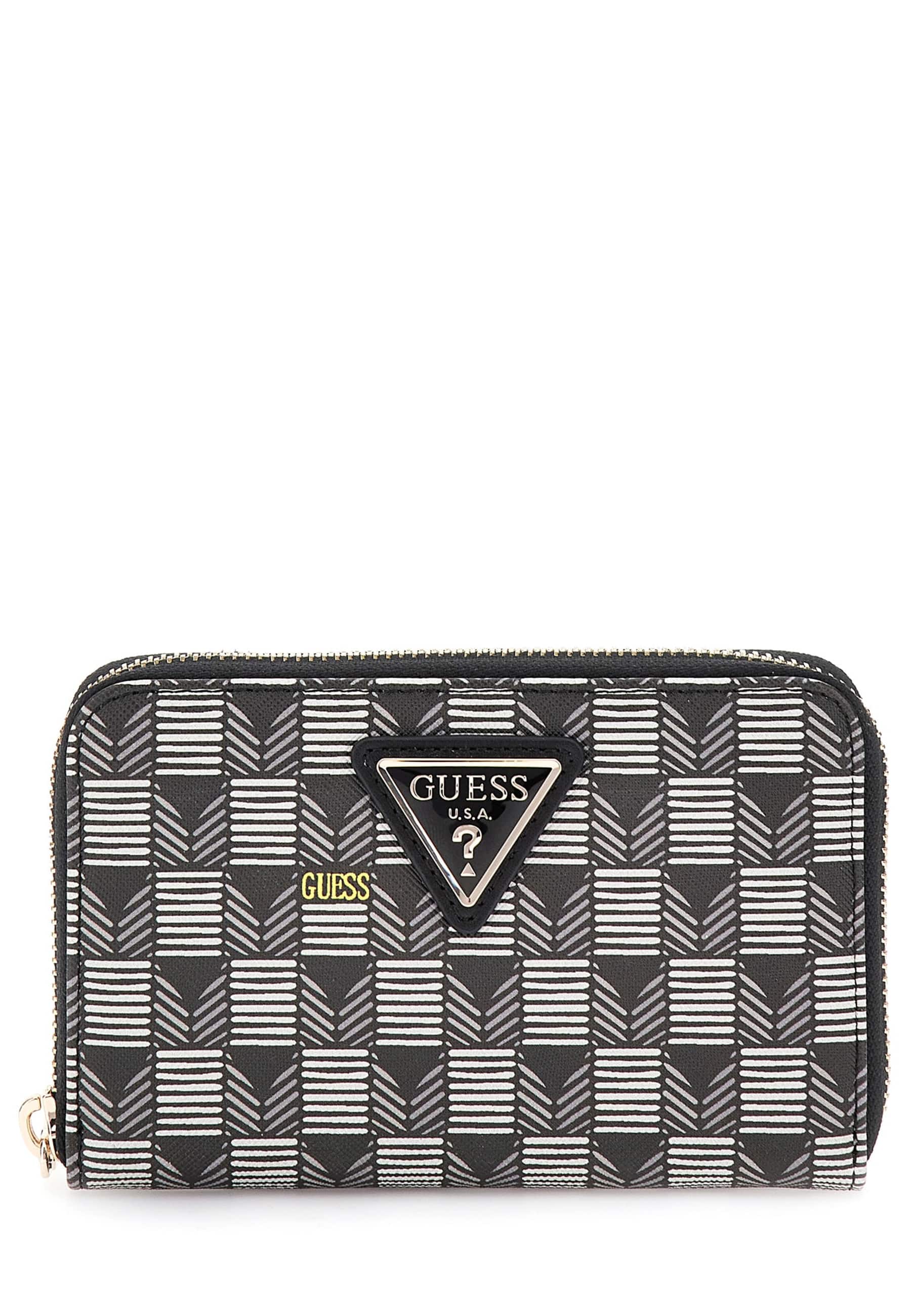 Guess mini portefeuille g wave imprimé géométrique Guess | La Redoute