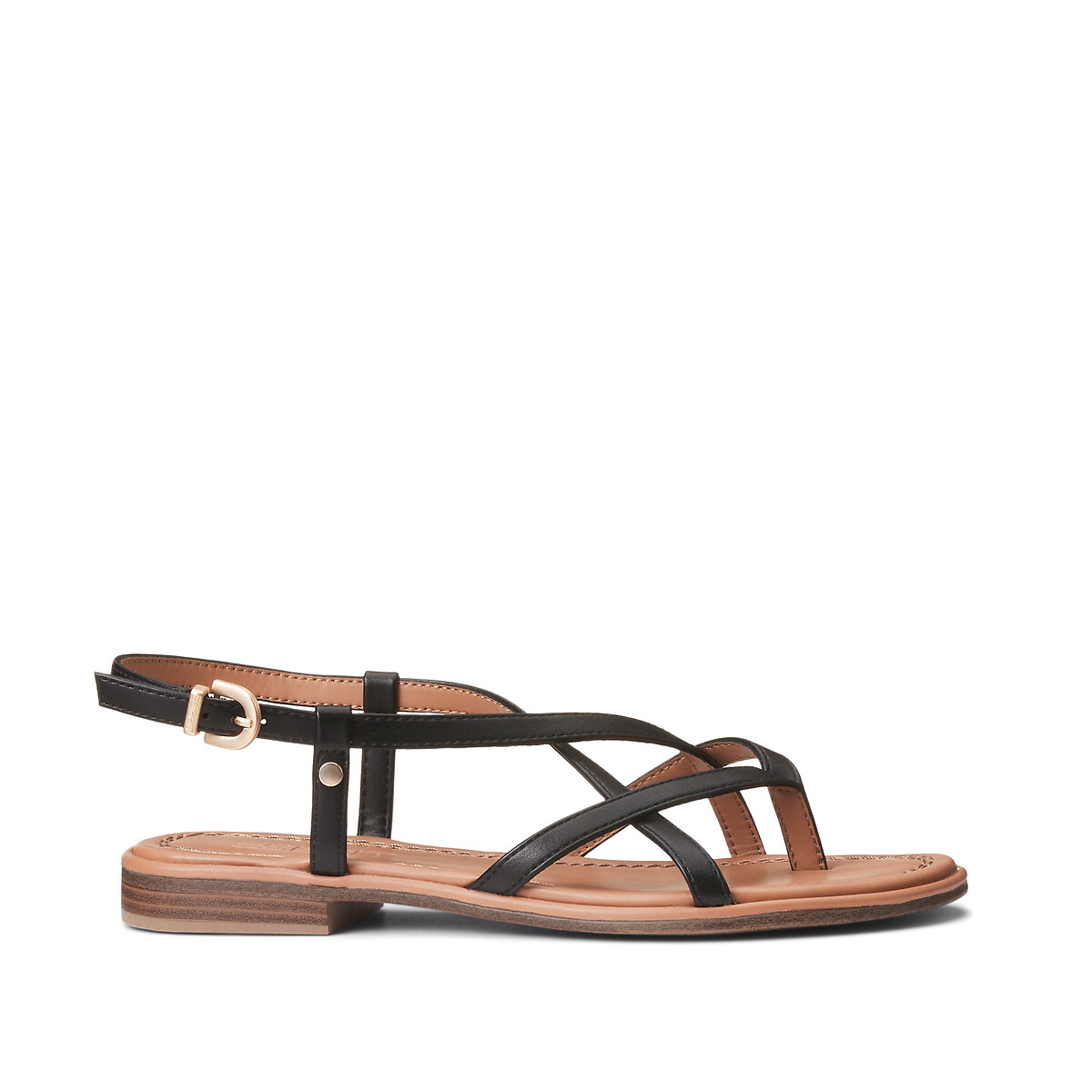 Flat multi strap sandals, black, Esprit | La Redoute