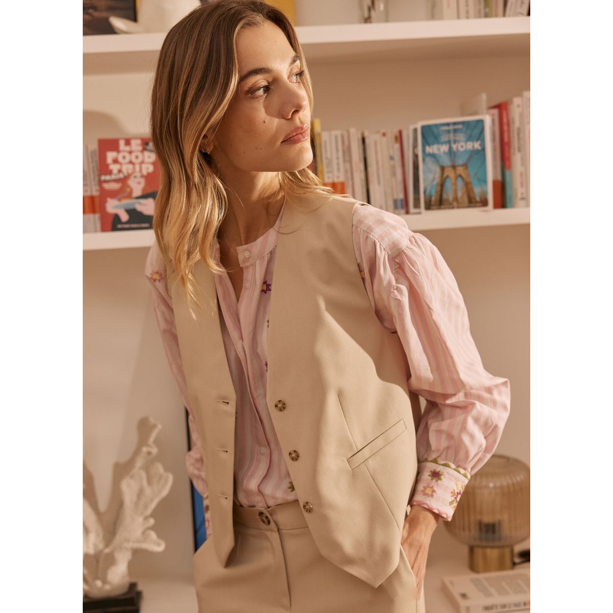 Gilet de costume kimo kiwi uni An'ge | La Redoute