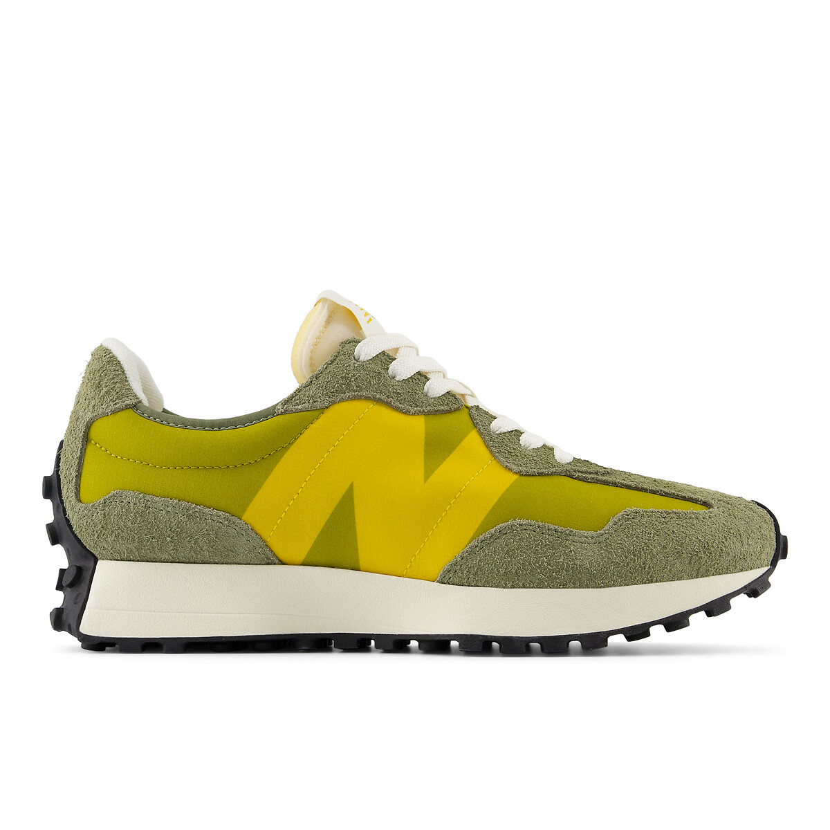 Baskets u327 New Balance kaki/jaune | La Redoute