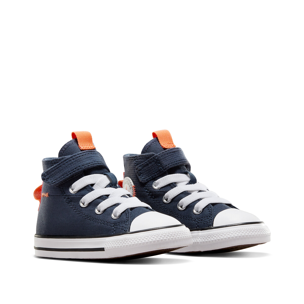 Kids all star 1v hi day trip utility canvas high top trainers, navy ...